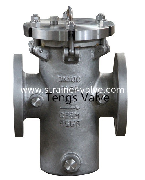 Cast Stainless Steel Bucket Strainer A351 CF8M CF8 industrial Flanged ...