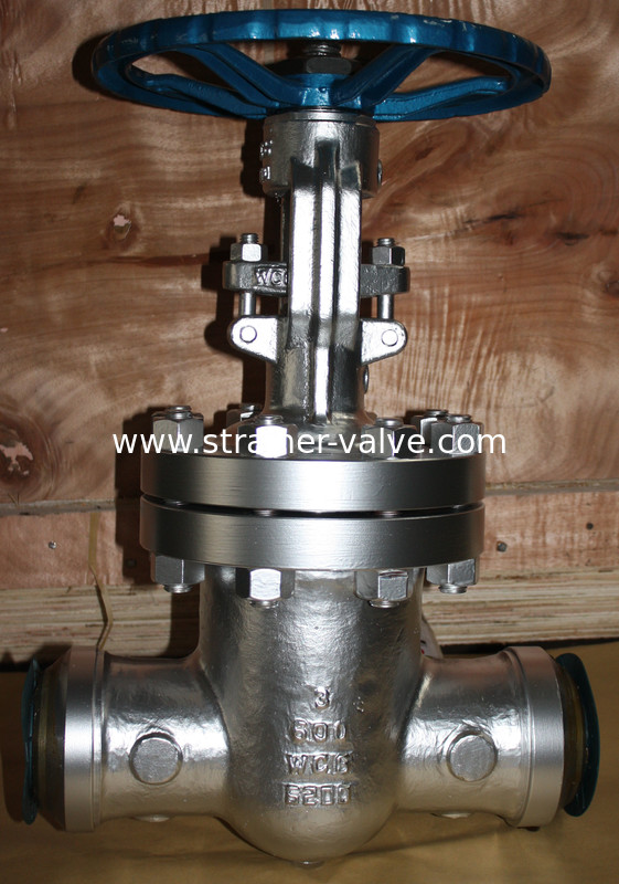 API Carbon Steel BW Industrial Gate Valve Butt Welded Ends ANSI Class ...