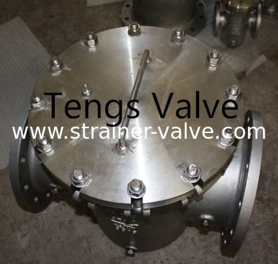 150Lb Quick Opening Closure Basket Strainer, Davit Swing Arm Fabricated ...