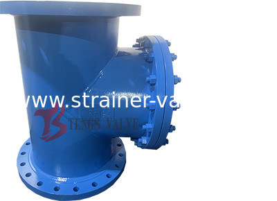 Fabricated Flanged T Type Strainer, A234 WPB Carbon Steel T Strainers ...