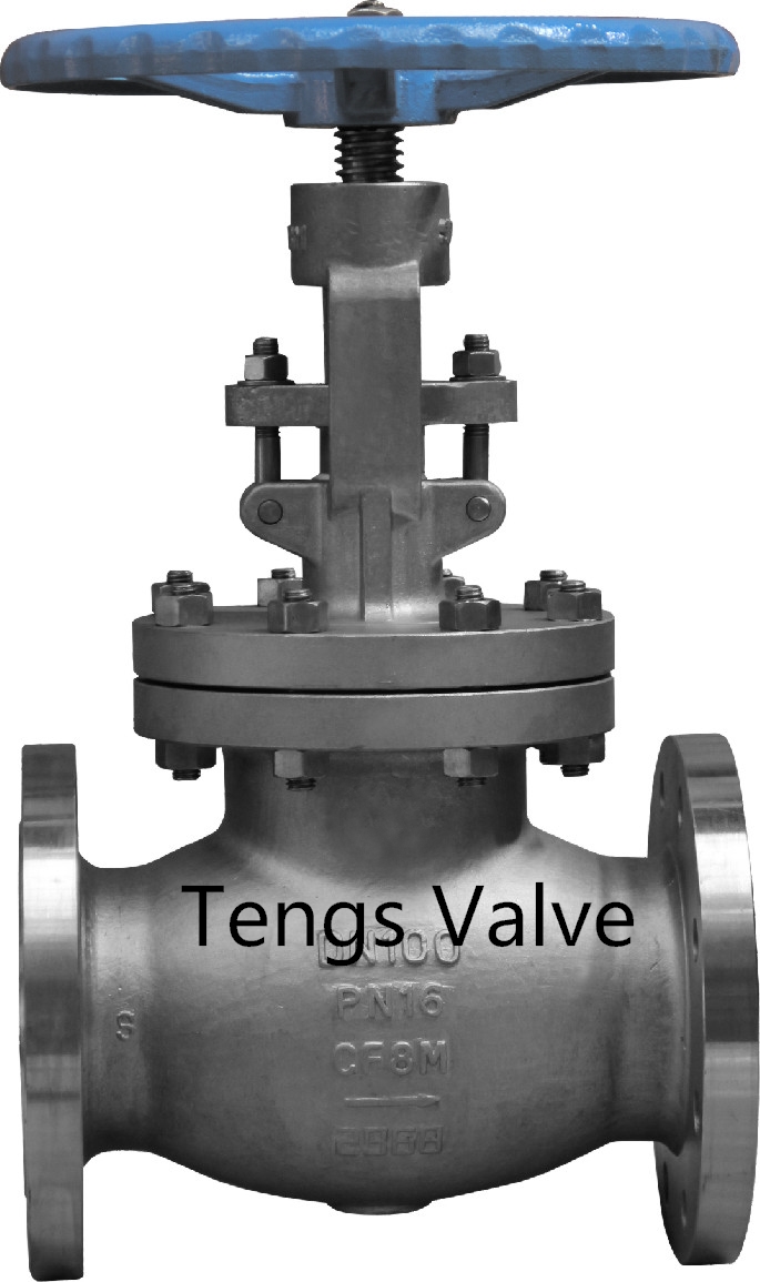 Cast Stainless Steel Bolted Cover Flanged Handwheel Globe Valve