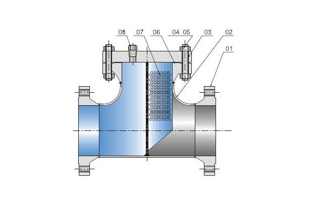Tee Type Strainer Fabricated Carbon Steel A234 WPB BW Ends Tee ...