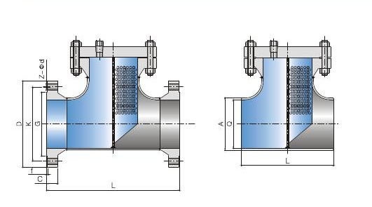 Tee Type Strainer Fabricated Carbon Steel A234 WPB BW Ends Tee ...